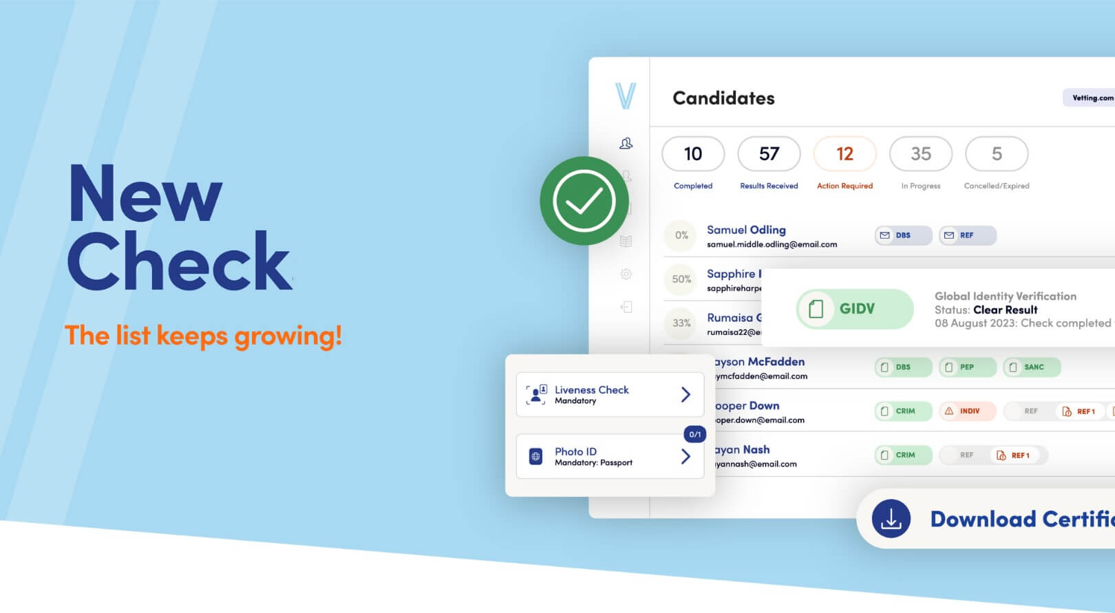 New Check Alert - Global Identity Verifications! | Blog